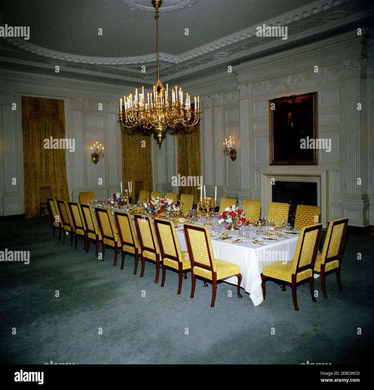 Dinner in honor of Igor Stravinsky, 8:00PM. Flower arrangements and ...