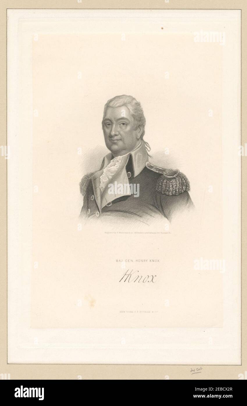 Maj. Gen. Henry Knox Stock Photo - Alamy