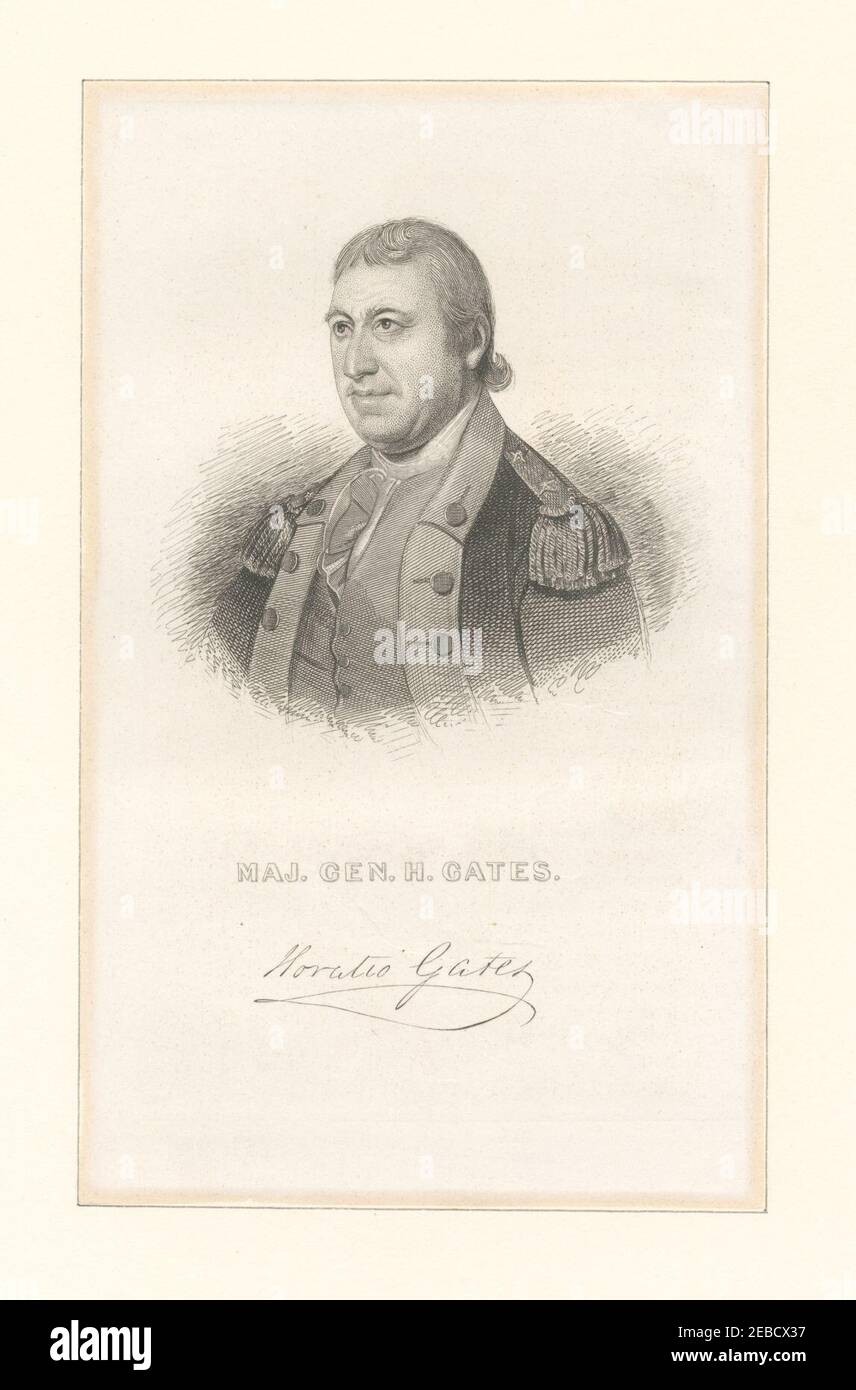 Maj. Gen. H. Gates Stock Photo - Alamy