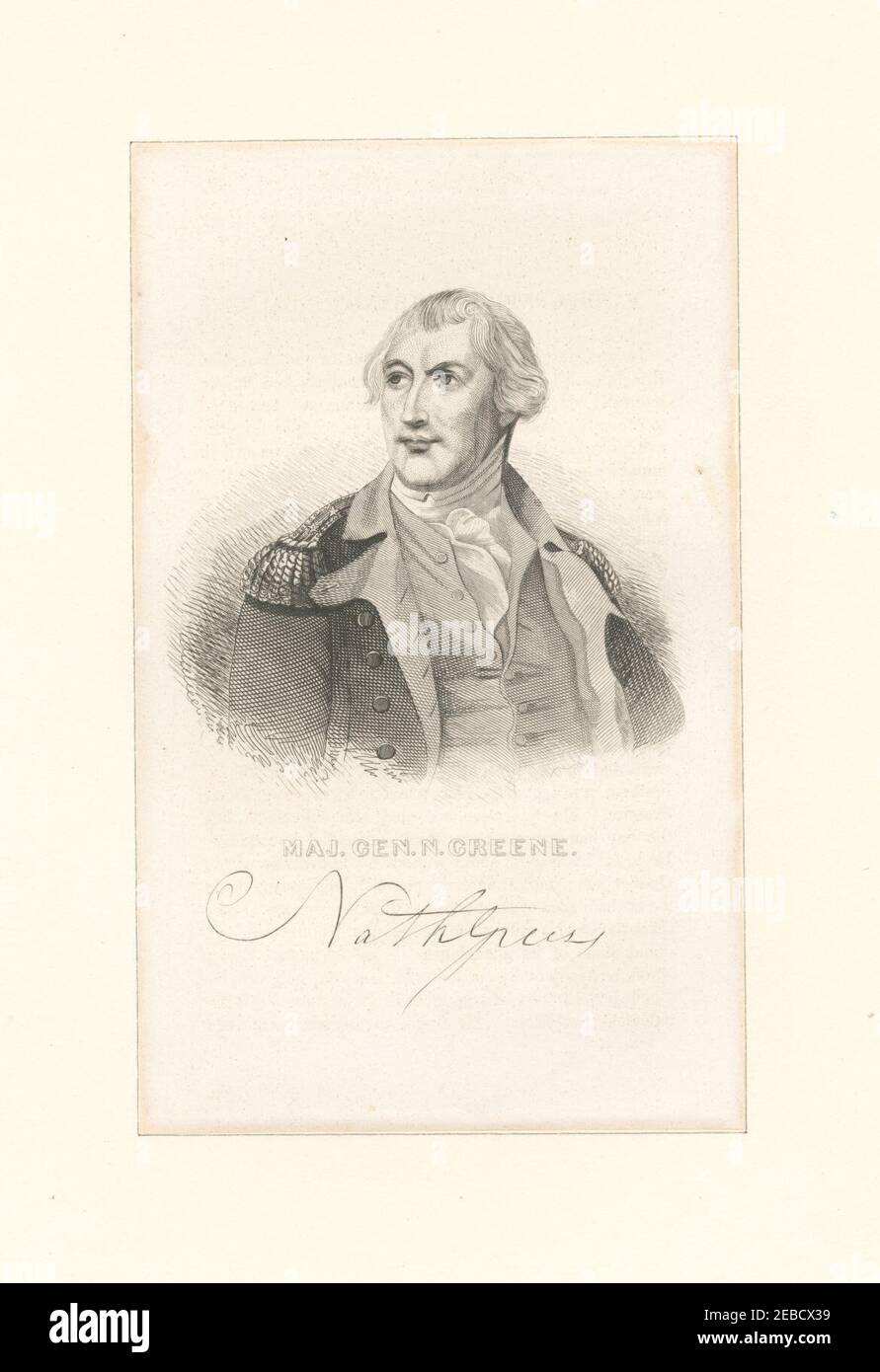 Maj. Gen. N. Greene Stock Photo - Alamy