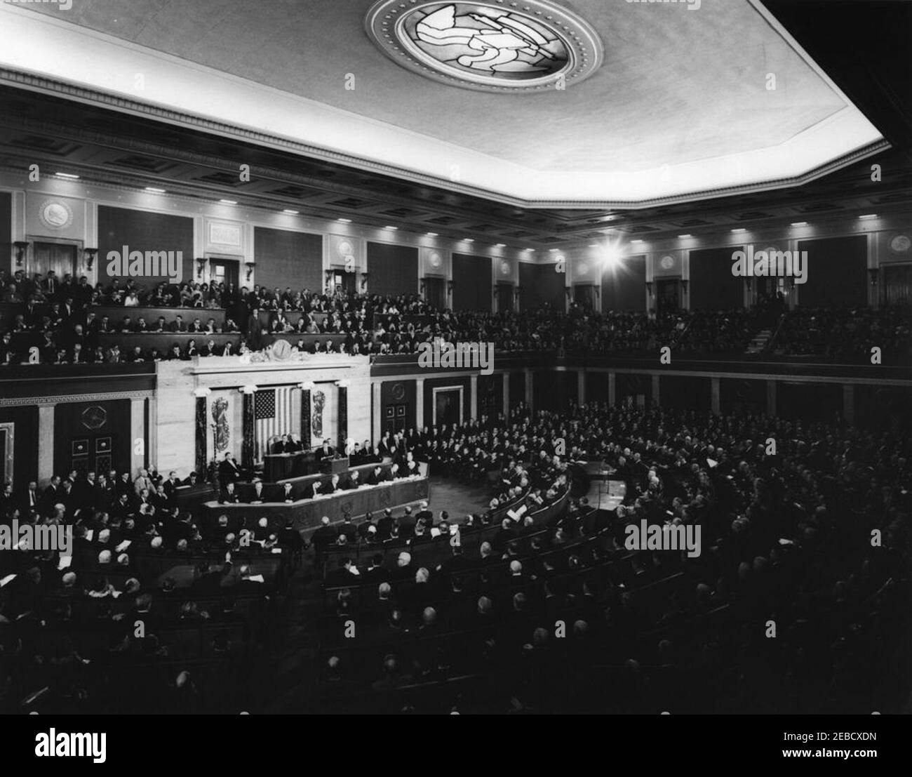 State of the Union Address, 12:30PM. President John F. Kennedy delivers ...