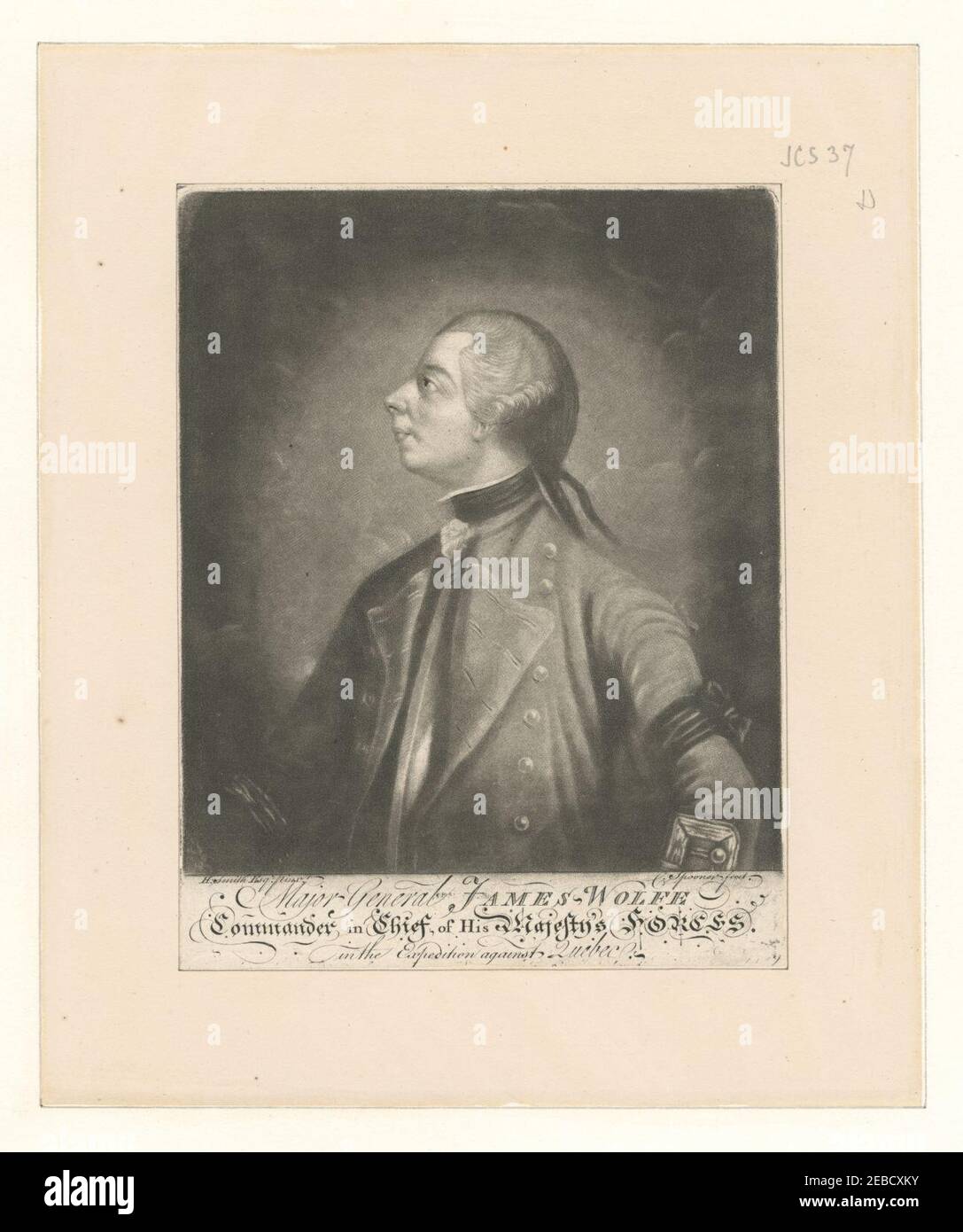 Major General James Wolfe Commander in chief of His Majesty's Forces in ...
