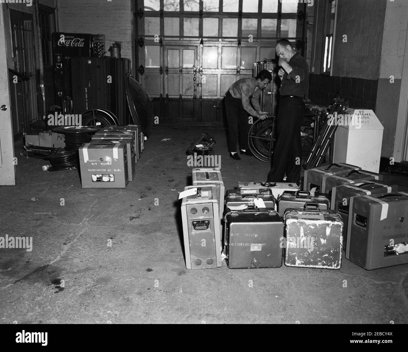 Communications personnel Black and White Stock Photos & Images - Alamy