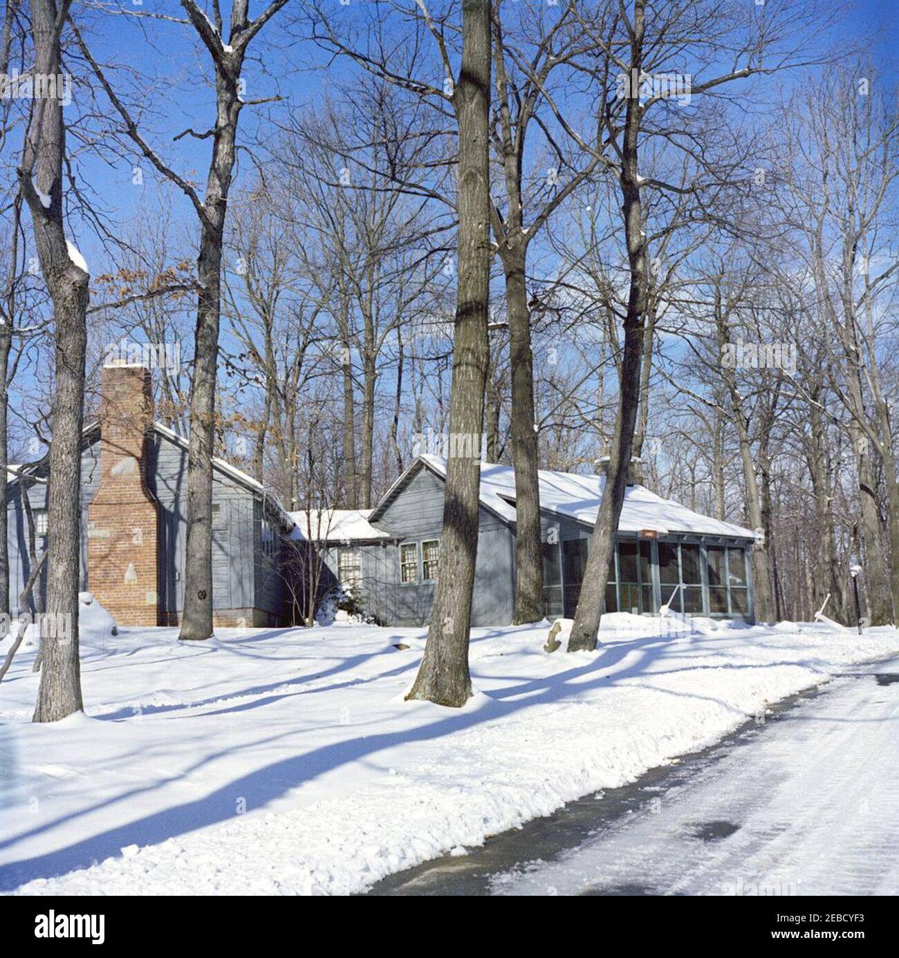 Camp David, views. u201cLaurelu201d Cabin (later called Holly Cabin) at ...