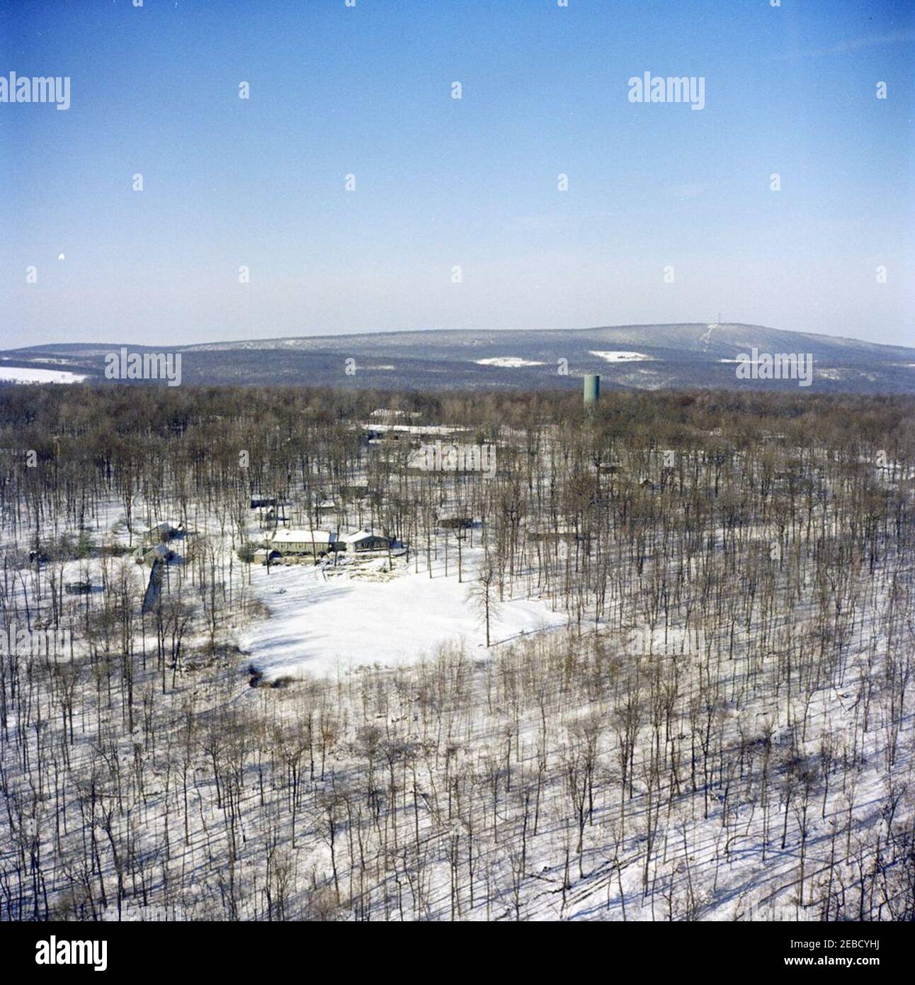 Camp David, views. Aerial view of Camp David, Frederick County ...