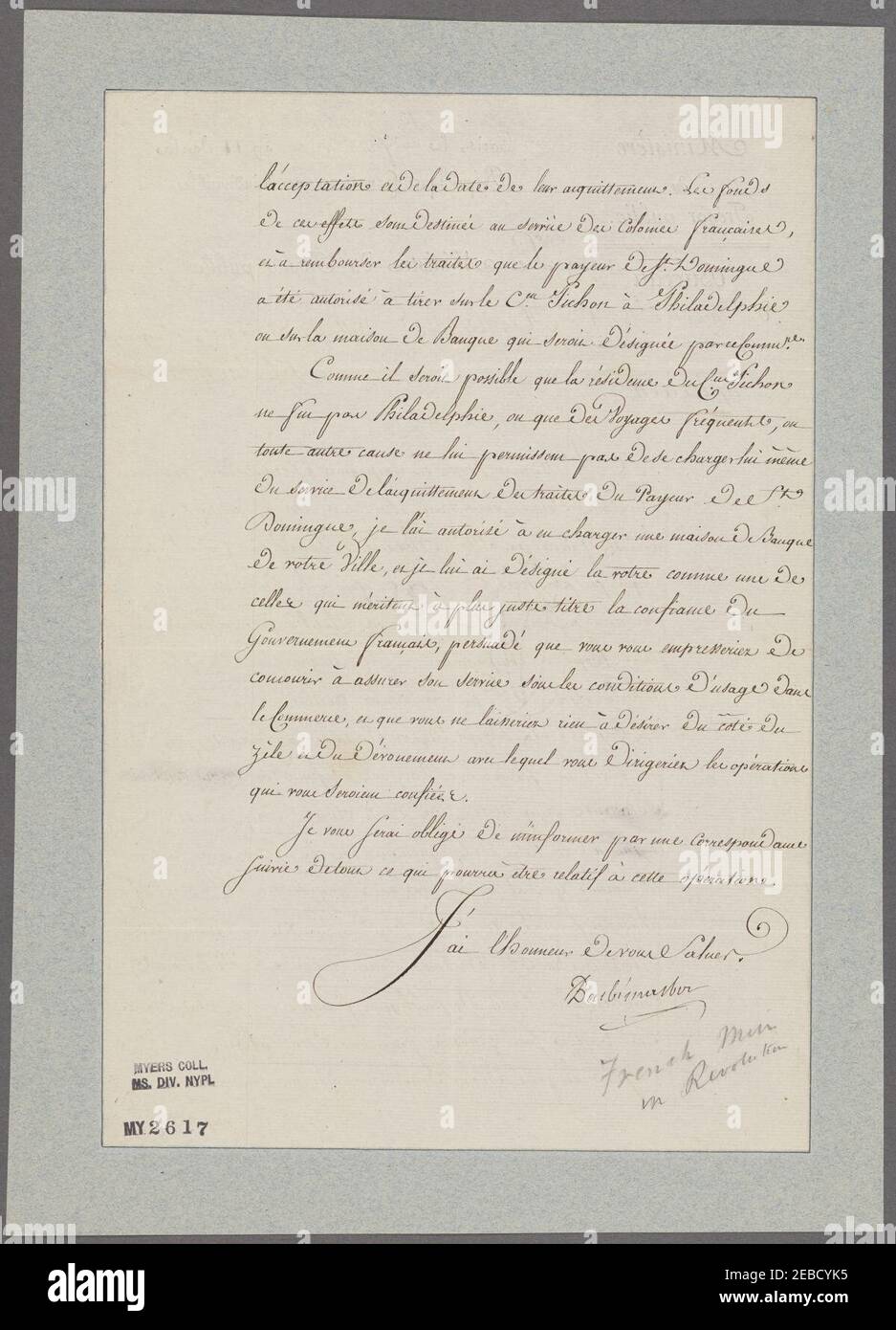 Marbois, Francois Barbé de. Paris Stock Photo - Alamy