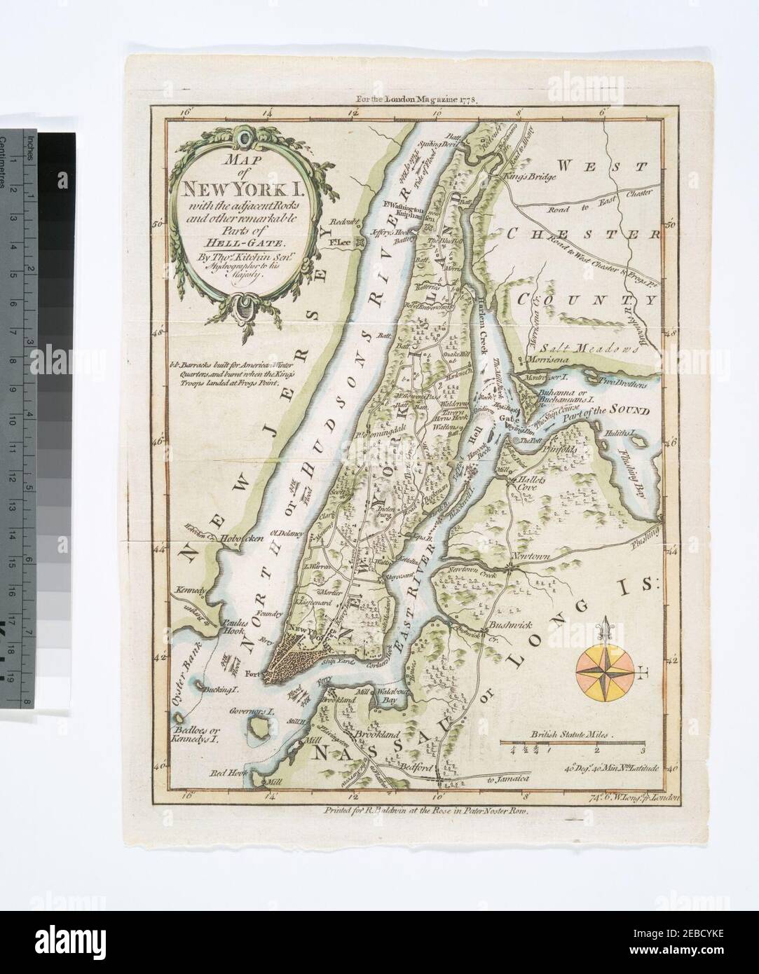 Map of New York I. - with the adjacent rocks and other remarkable parts ...