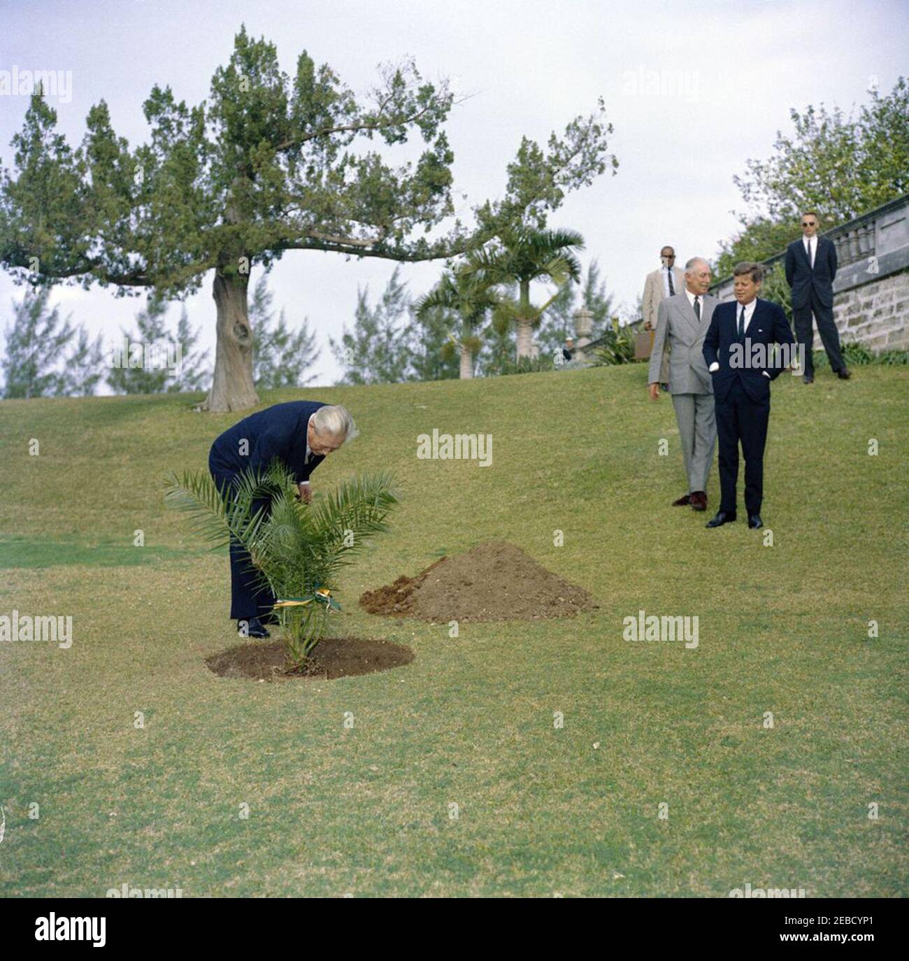 Trip to Bermuda: tree-planting ceremony at Government House, Hamilton ...
