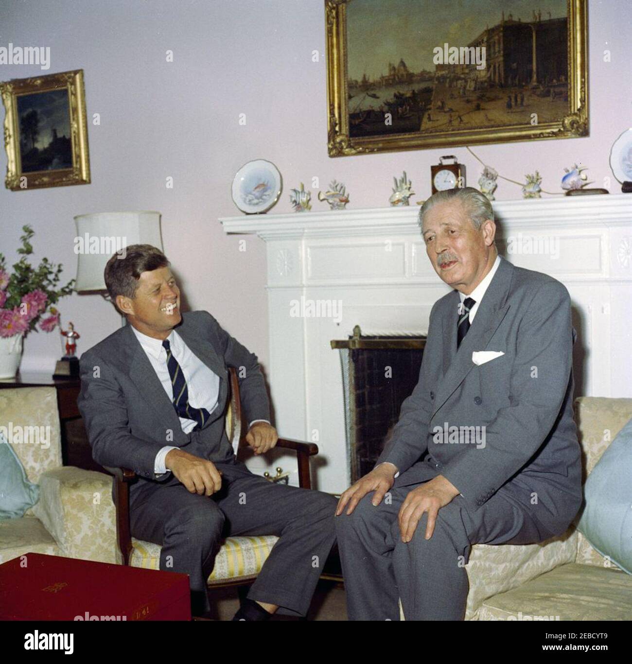 Trip to Bermuda: meeting with Harold Macmillan, Prime Minister of Great ...