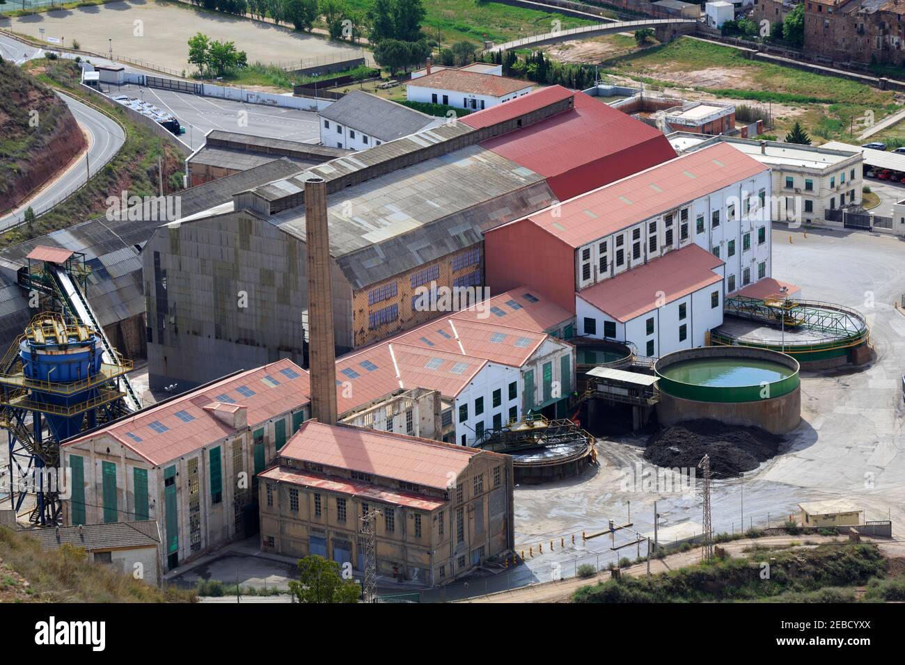 Cardona salt processing plant, Catalonia, Spain Stock Photo - Alamy