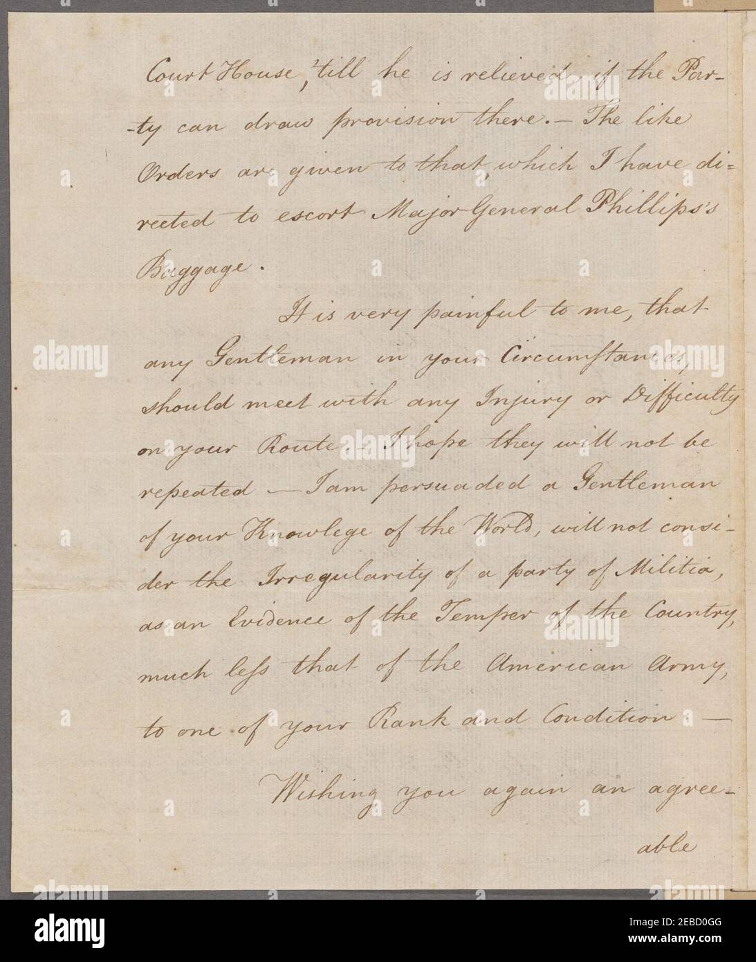 McDougall, Alexander. Headquarters, Peekskill. To Major General ...