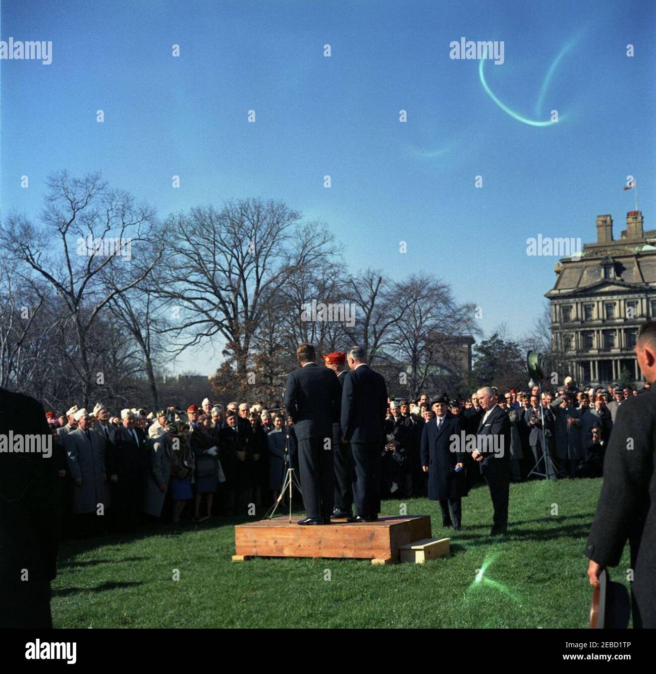 Visit of members of the American Legion, 9:55AM. National Commander of ...