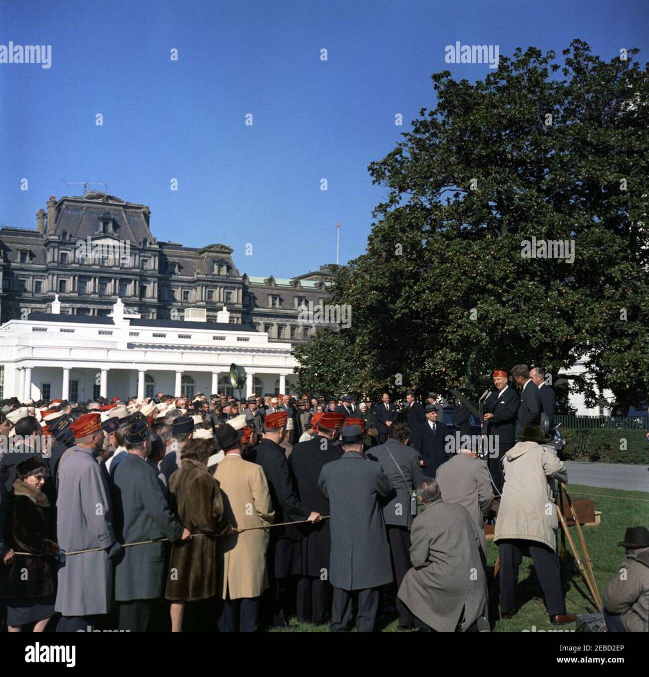 Visit of members of the American Legion, 9:55AM. National Commander of ...