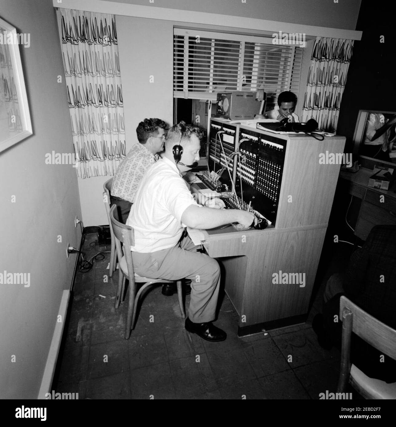 Communications personnel Black and White Stock Photos & Images - Alamy