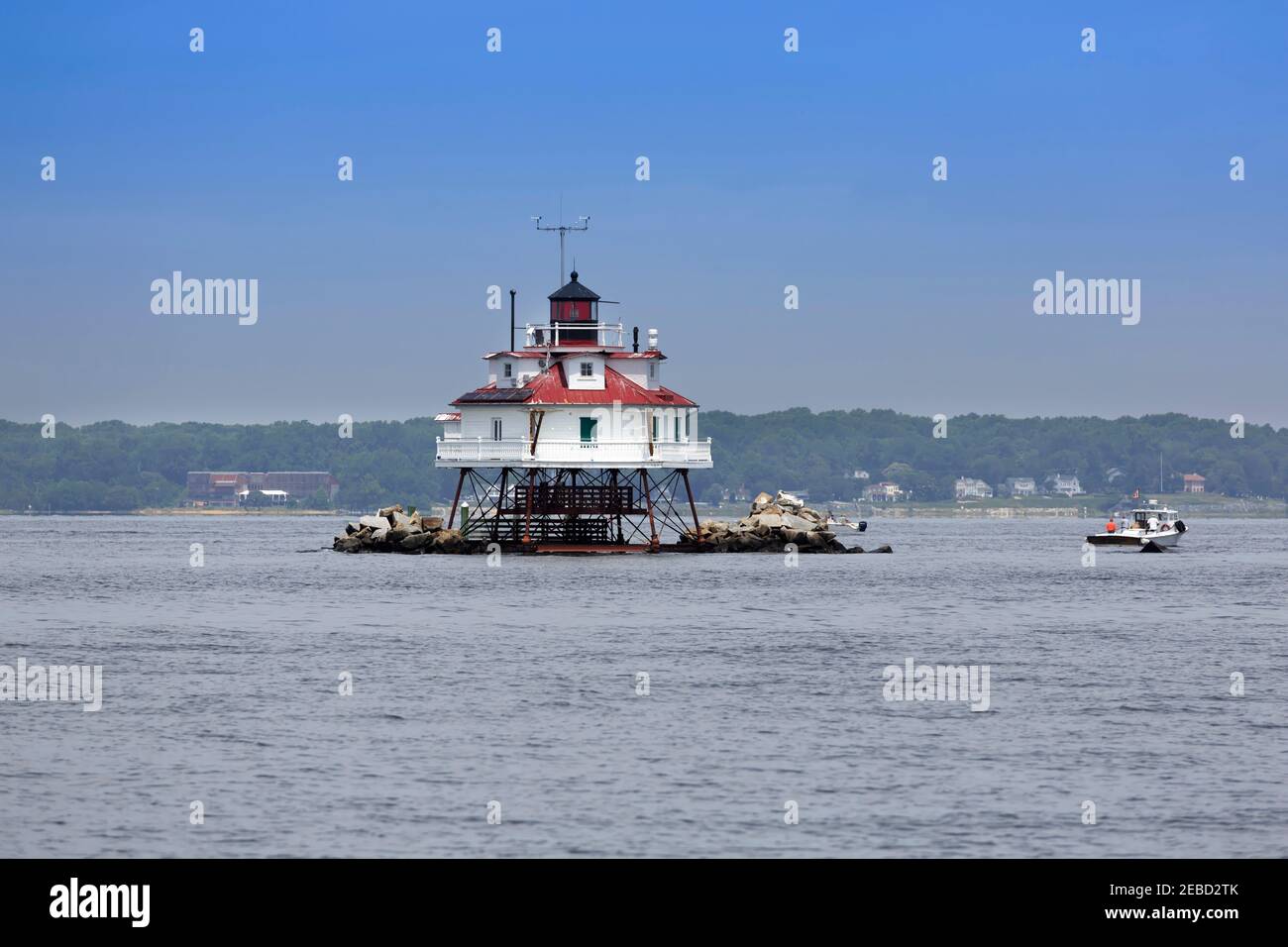 Thomas Point Shoal Light, Chesapeake Bay, Maryland Stock Photo - Alamy
