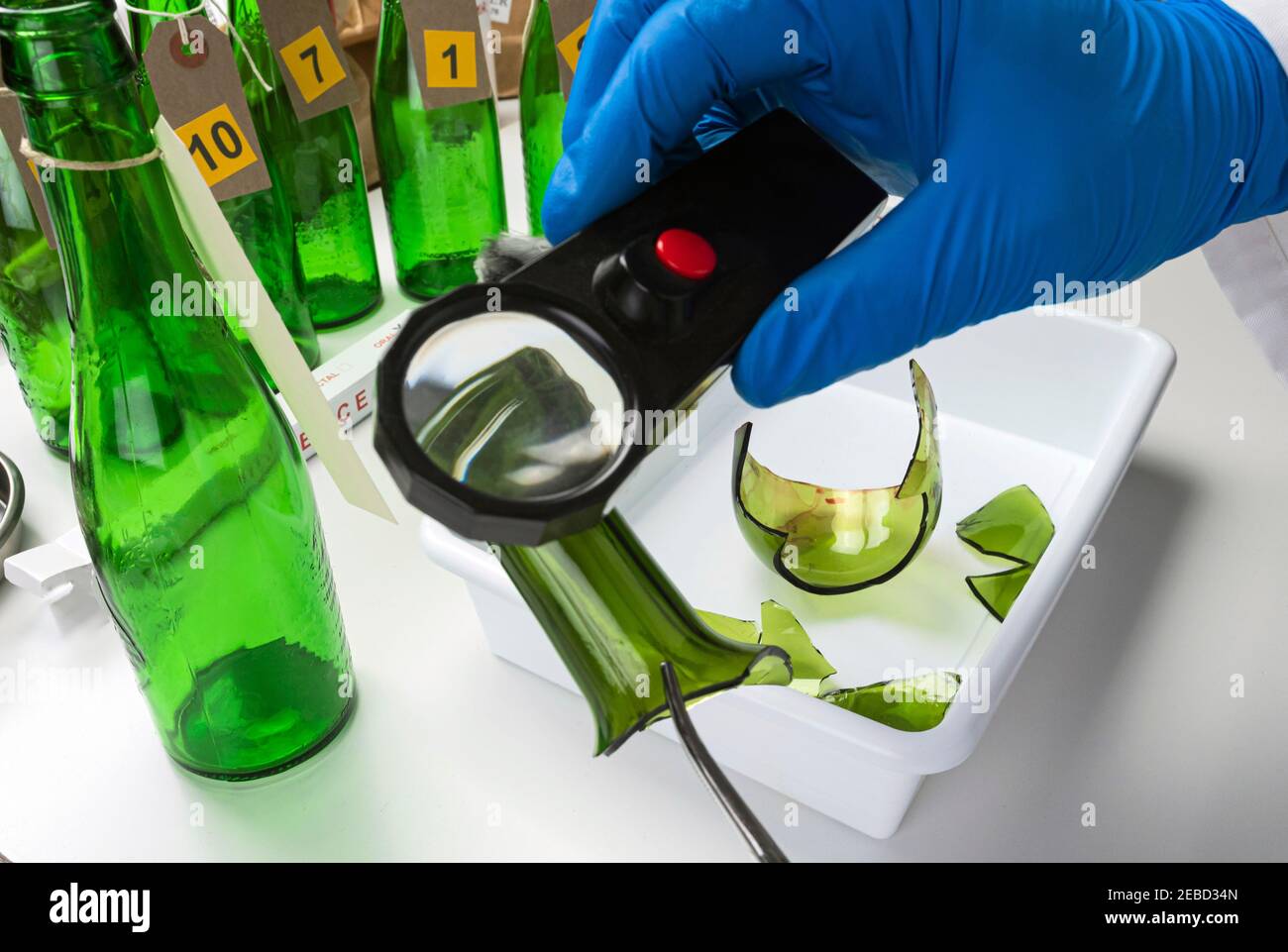 Hand glass blood hi-res stock photography and images - Alamy