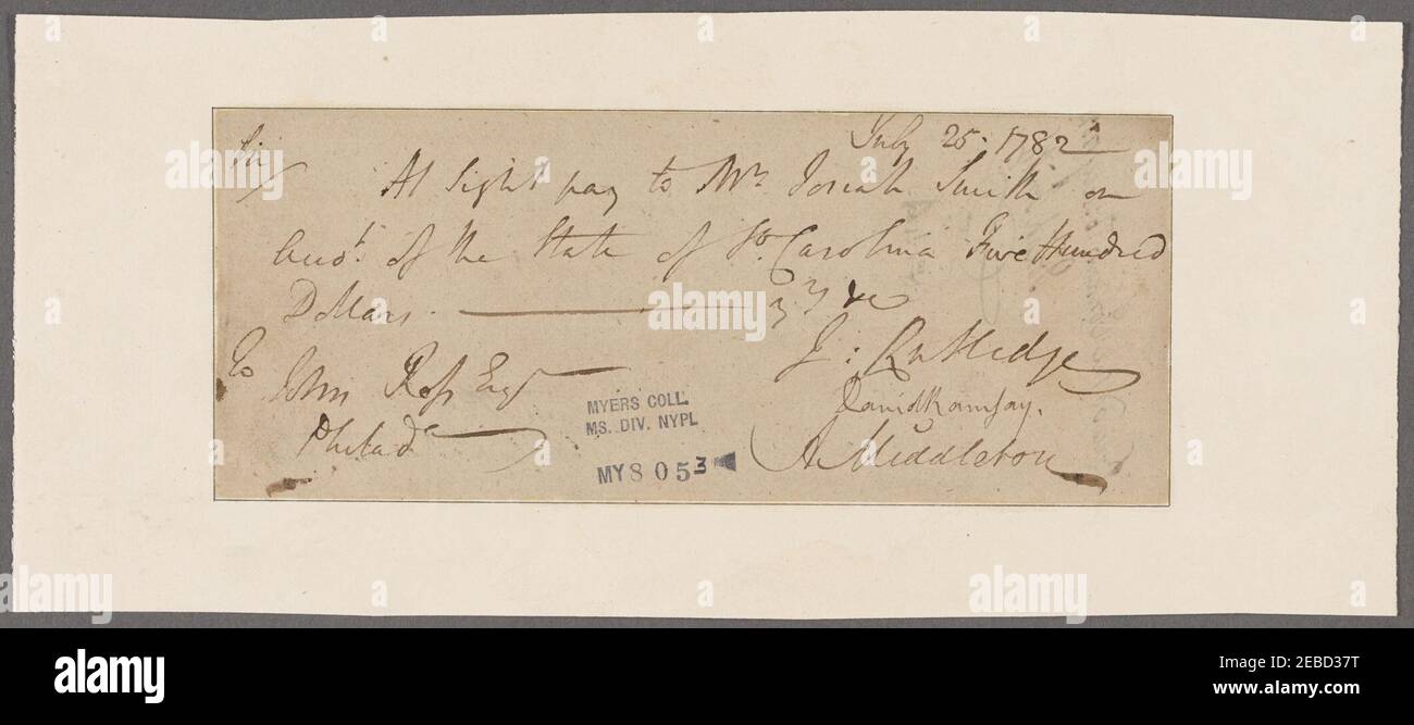 Middleton, Arthur. To John Ross Stock Photo - Alamy