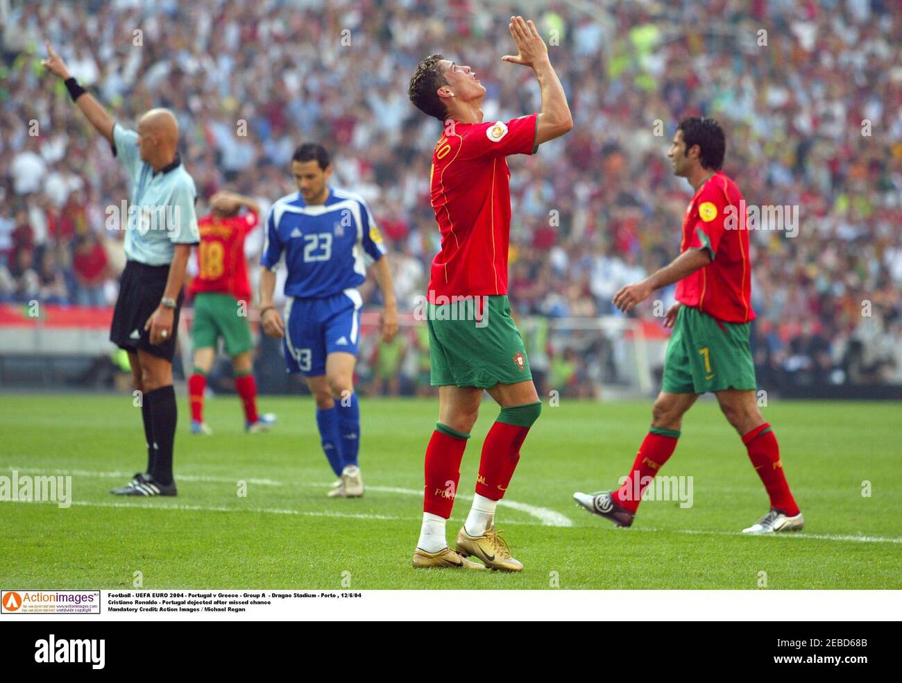 Cristiano ronaldo portugal 2004 greece hi-res stock photography and ...