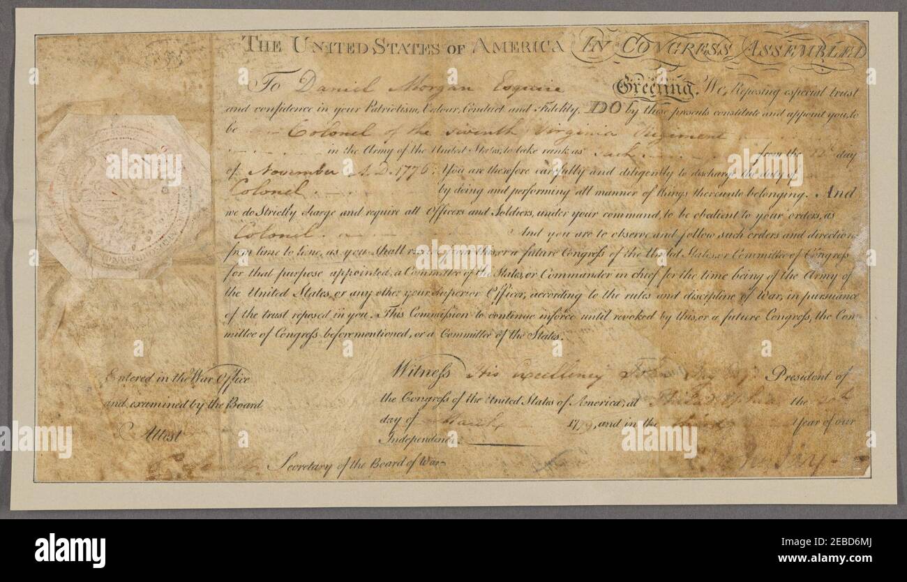 Morgan, Daniel. Commission Stock Photo - Alamy