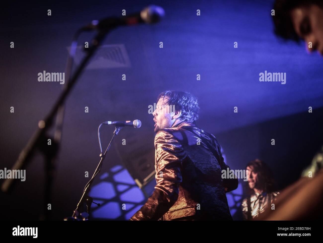 Jamie Reynolds of The Klaxons performing live on stage at the Hackney ...