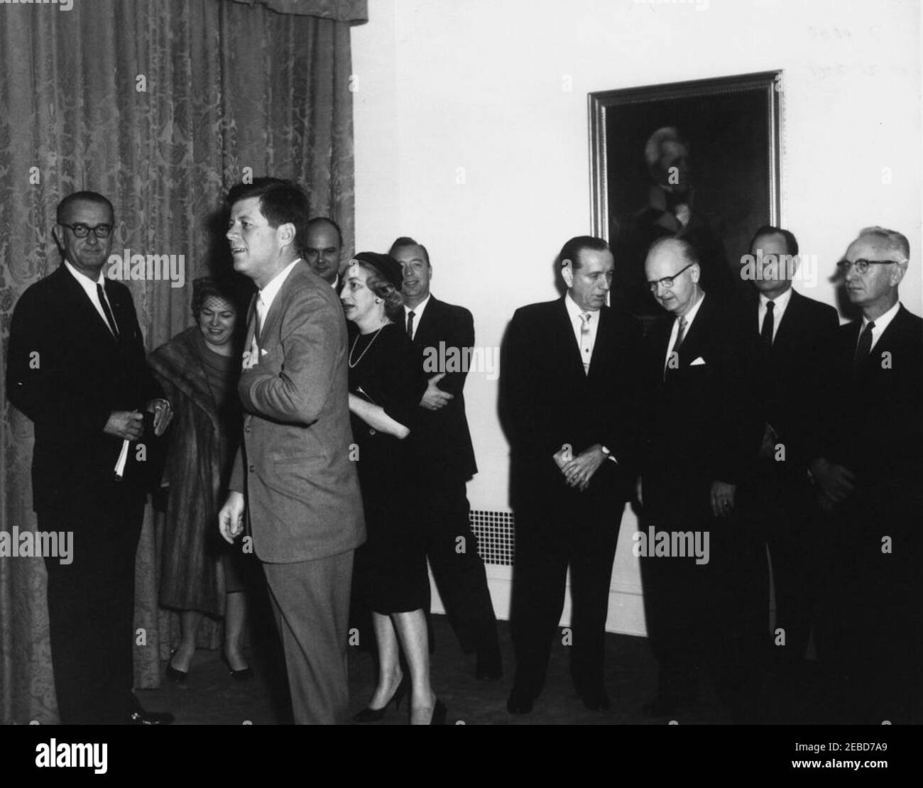 President lyndon johnson cabinet white hi-res stock photography and ...