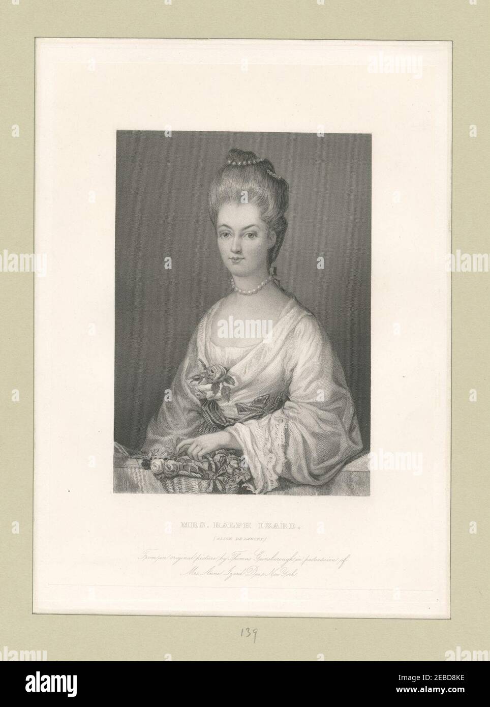 Mrs. Ralph Izard (Alice De Lancey Stock Photo - Alamy