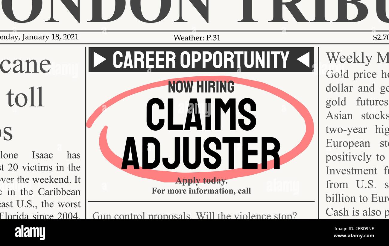 Claims adjuster Stock Vector Images - Alamy
