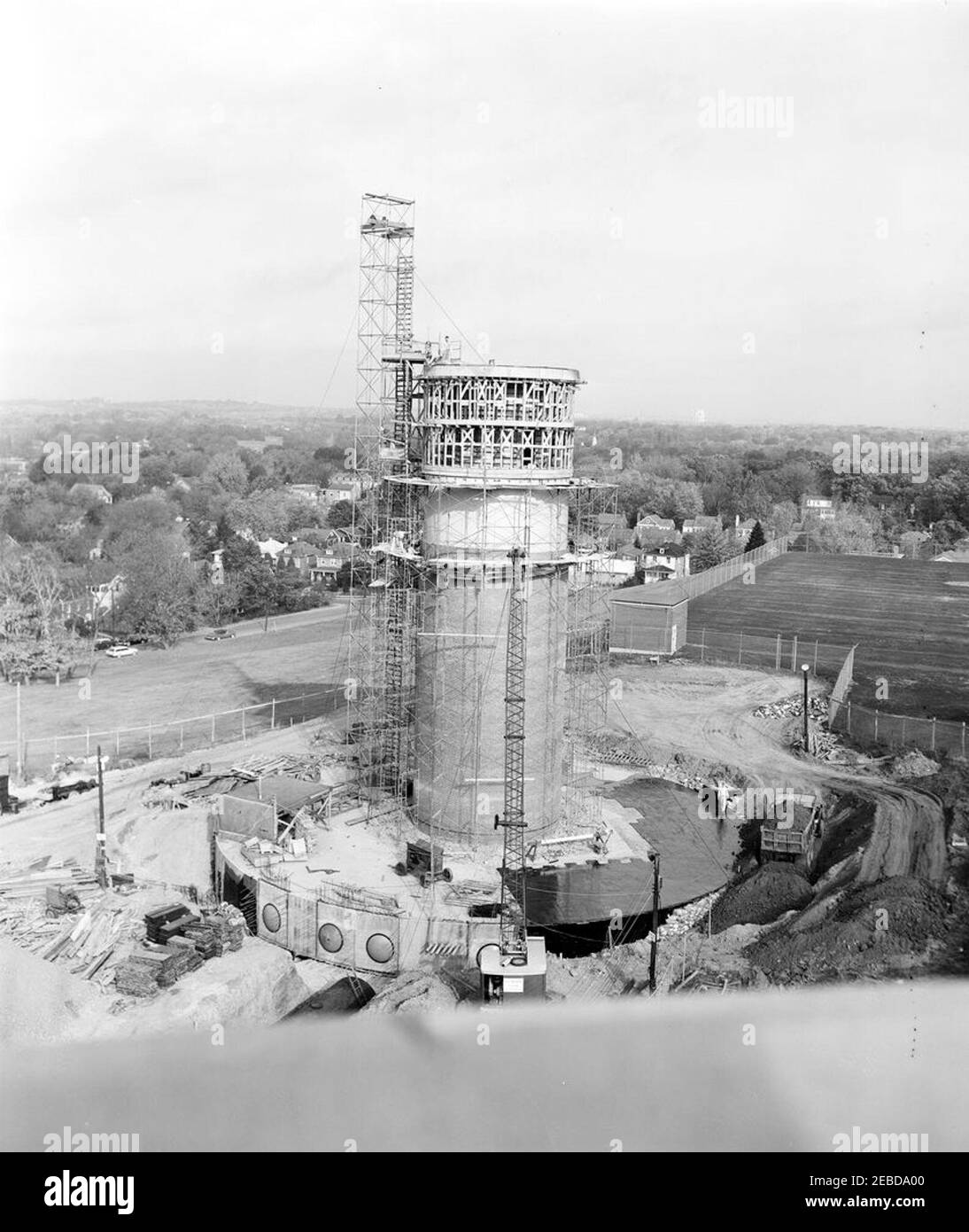 White House Army Signal Agency (WHASA) construction work at Fort Reno ...