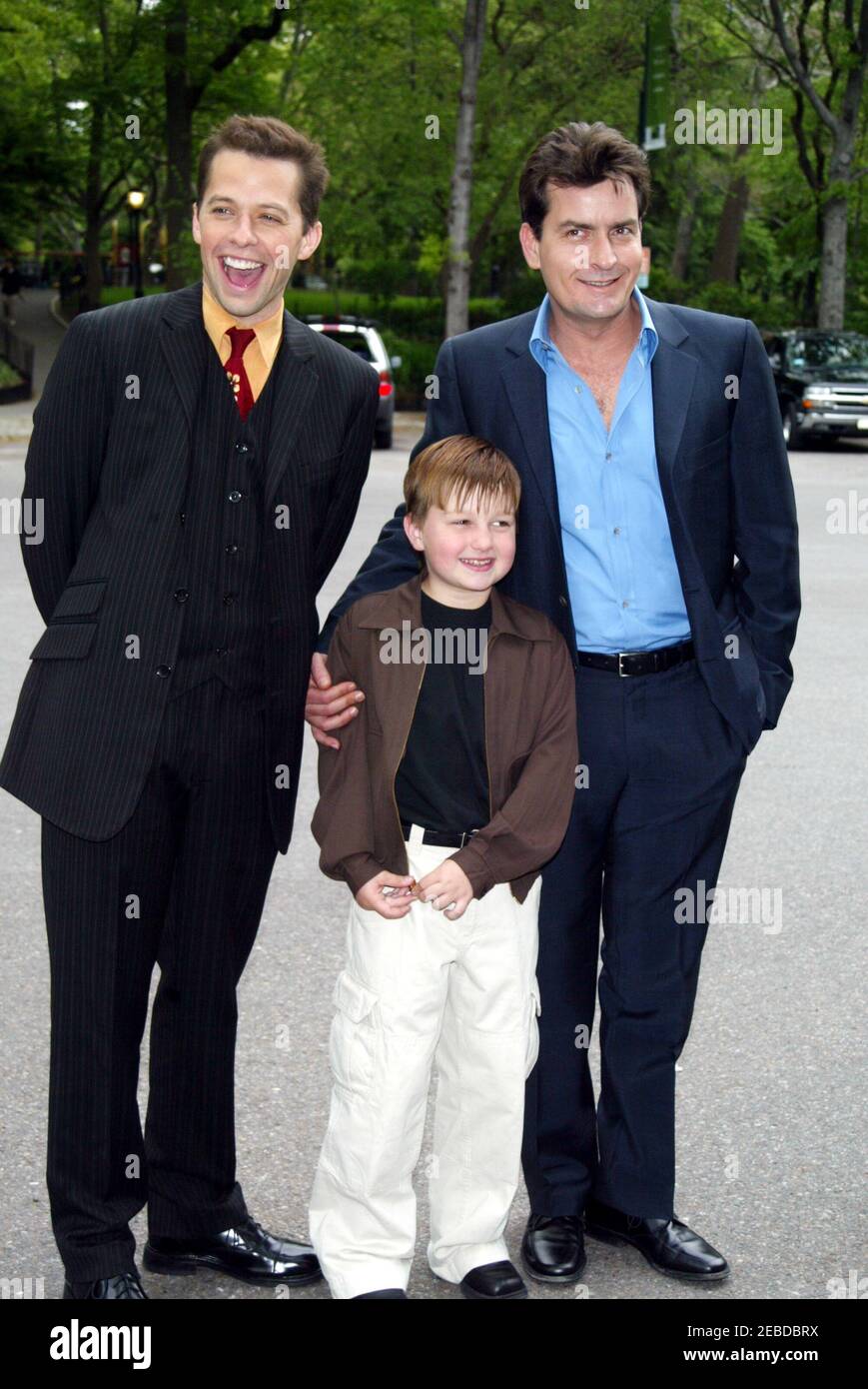 Left to right: John Cryer, Angus T. Jones and Charlies Sheen of "Two ...