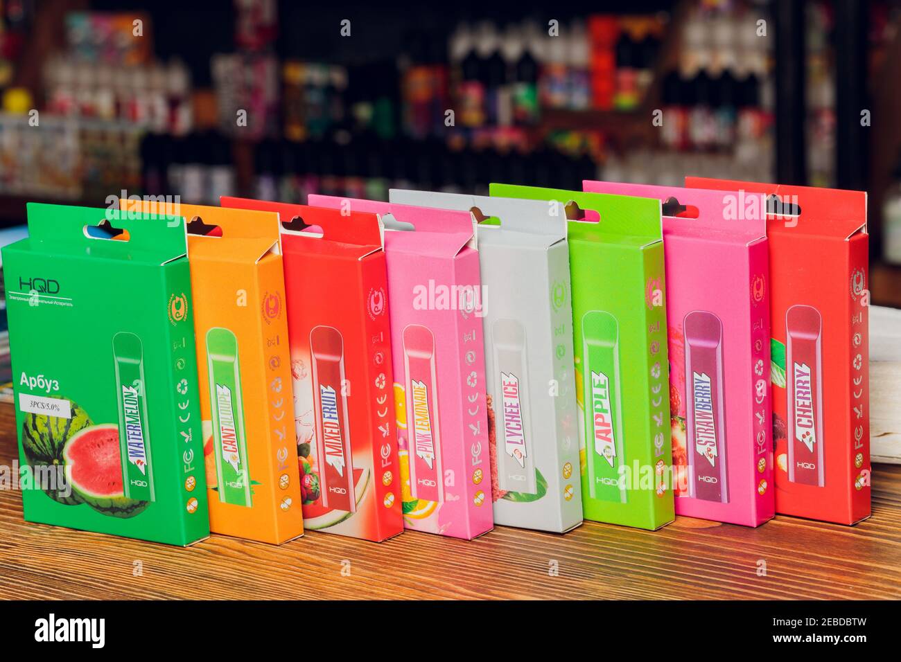 Ufa, Russia, Vape Shop, 3 July, 2020: Vaping pen, vape devices, mods ...