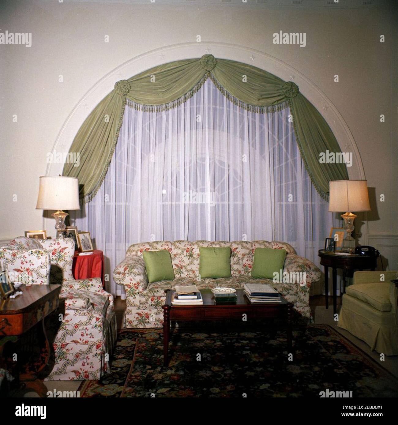 White House Rooms: East, West Sitting Rooms. Sofa and chairs in the ...