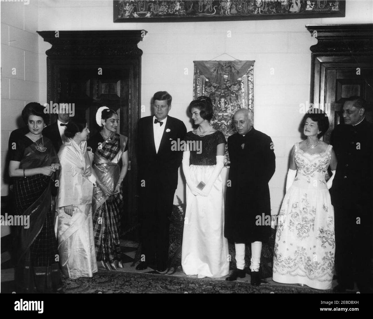 Dinner in honor of President Kennedy given by Jawaharlal Nehru, Prime ...