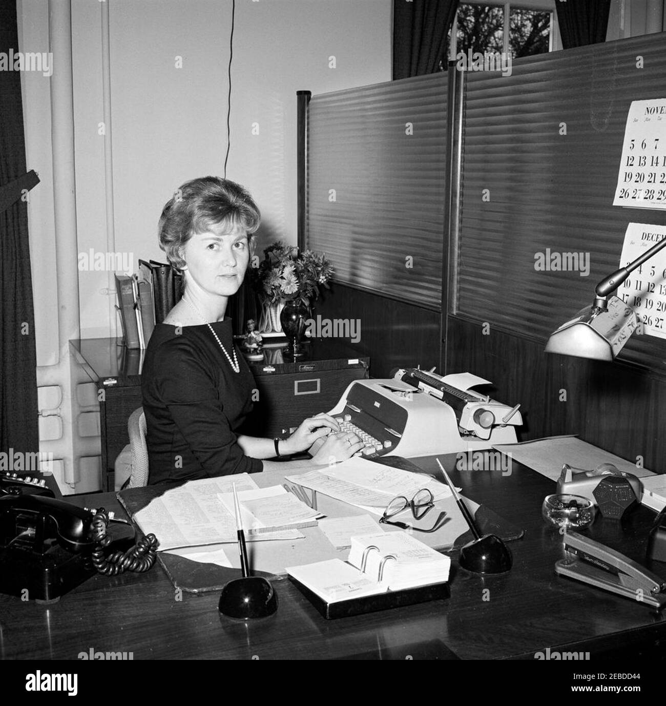 White House secretary, Executive Office Building (EOB). Lenore F ...