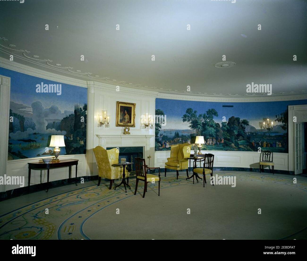White House rooms remodeling work u2013 Diplomatic Reception Room, West ...