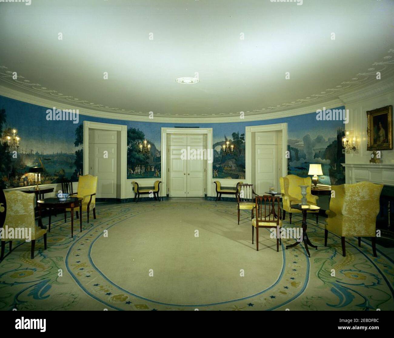 White House rooms remodeling work u2013 Diplomatic Reception Room, West ...