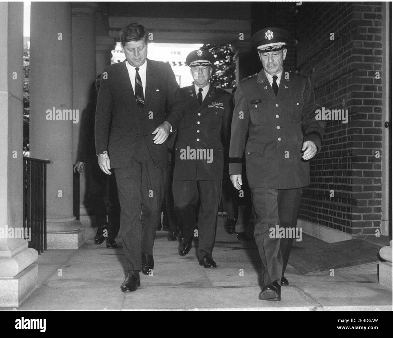 President Kennedy visits the US Ambassador to Spain, Anthony Biddle, Jr ...