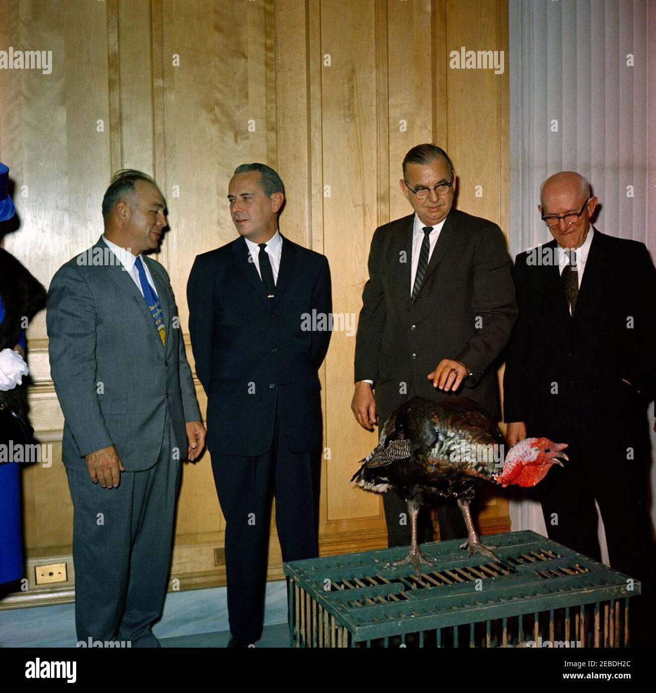 Presentation of the 1961 Thanksgiving turkey (no President Kennedy ...