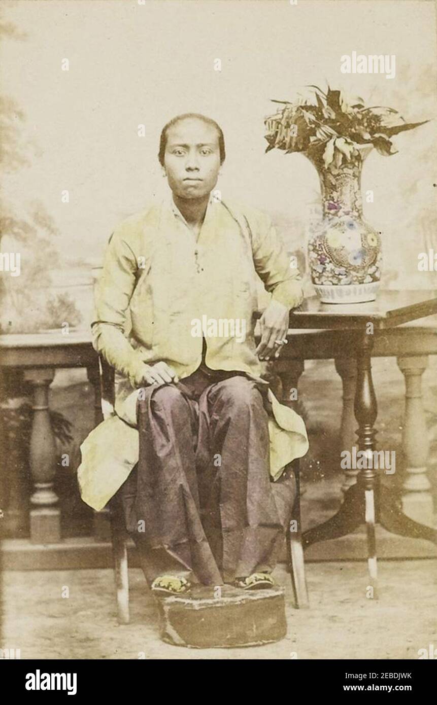 Njai by Meessen, c 1867 Stock Photo - Alamy