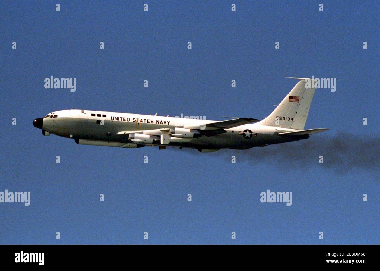 NKC-135A USN taking off from Hickam AFB 1990 Stock Photo - Alamy