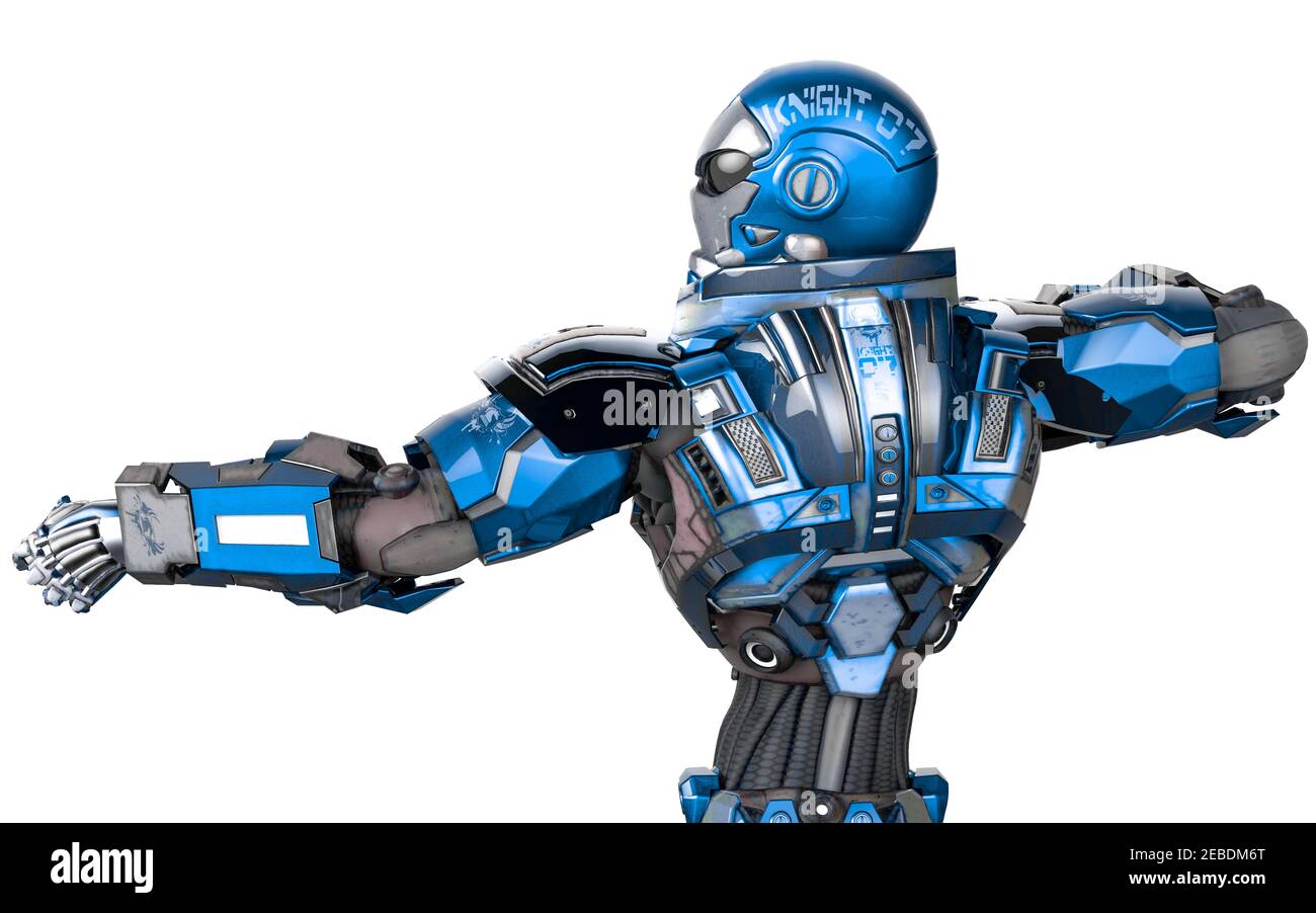 knight vision attack side view, 3d illustration Stock Photo - Alamy