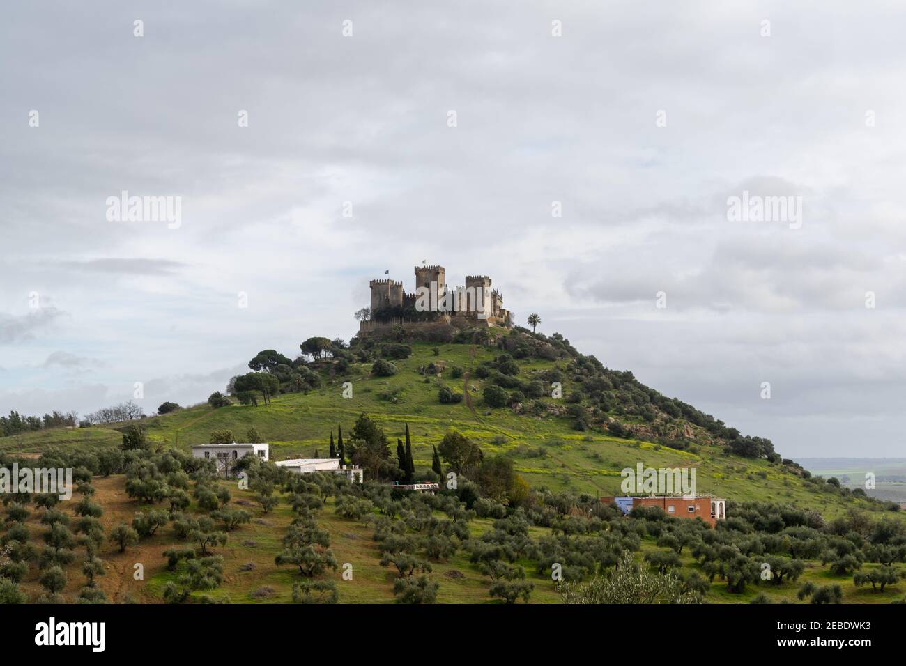 A view of the medieval castle in Almodovar del Rio Stock Photo - Alamy