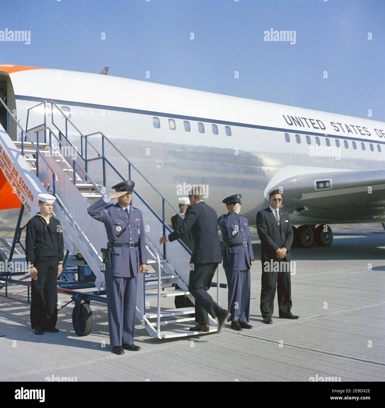 Weekend in Newport, Rhode Island: President Kennedy departs Quonset ...