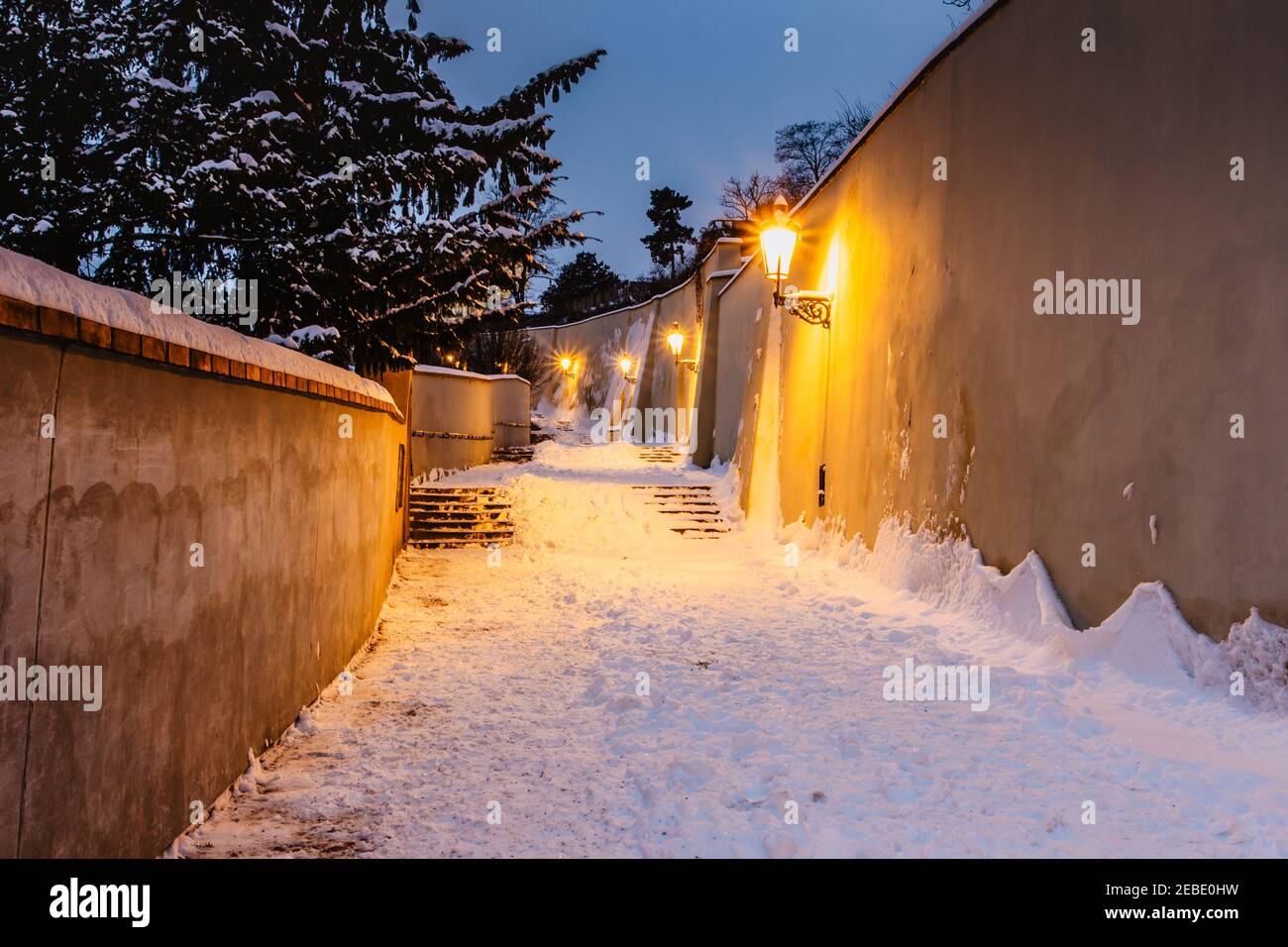 Old castle stairs prague hi-res stock photography and images - Alamy