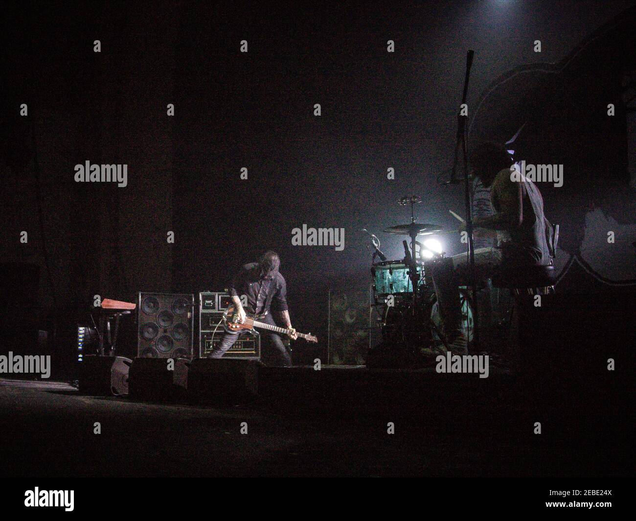 Canadian rock duo Death From Above 1979 live on stage at the O2 Brixton ...