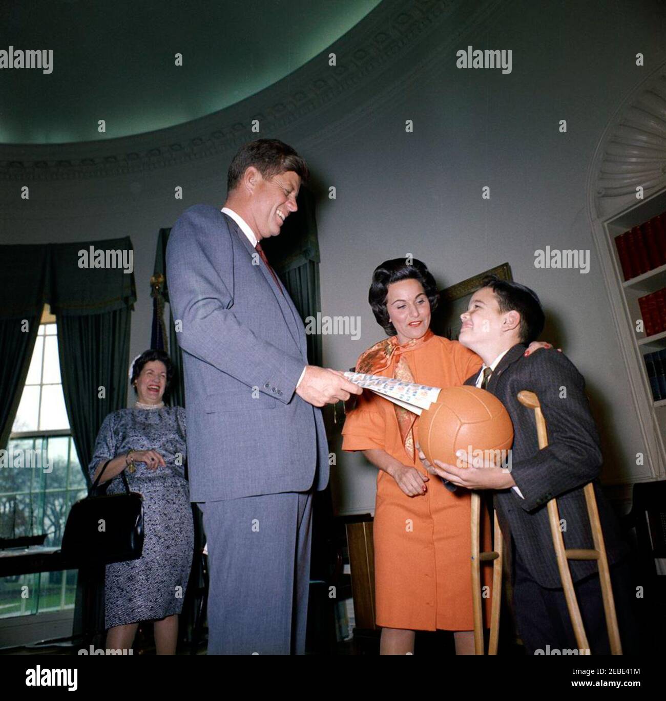 Visit of Thomas A. Doyle, III, 1962 Easter Seal Child, 12:07PM ...