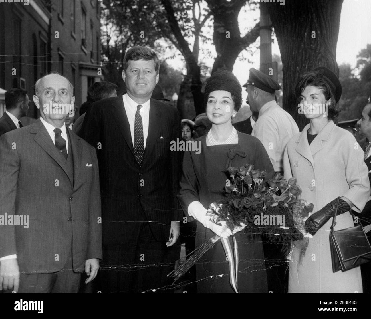 Arrival ceremonies for Dr. Manuel Prado Ugarteche, President of Peru 12 ...