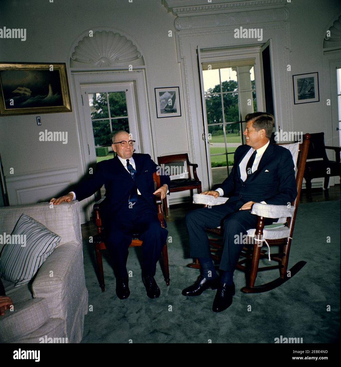 Meeting with Senator Vance Hartke (Indiana), 12:45PM. President John F ...