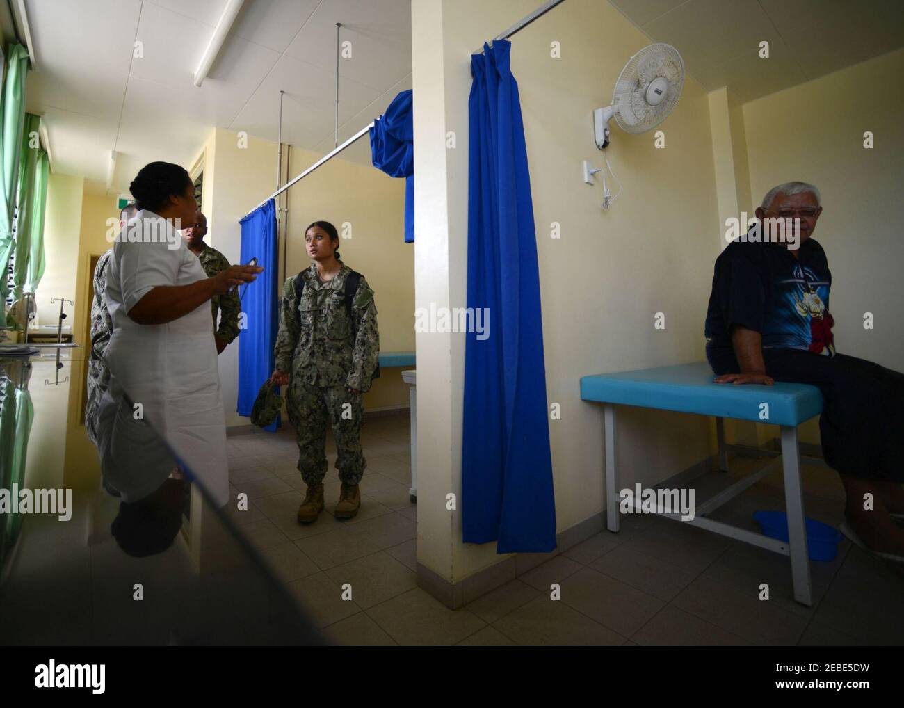 NMCB 3 Seabees tour Tonga's Vaiola National Hospital 131218 Stock Photo ...