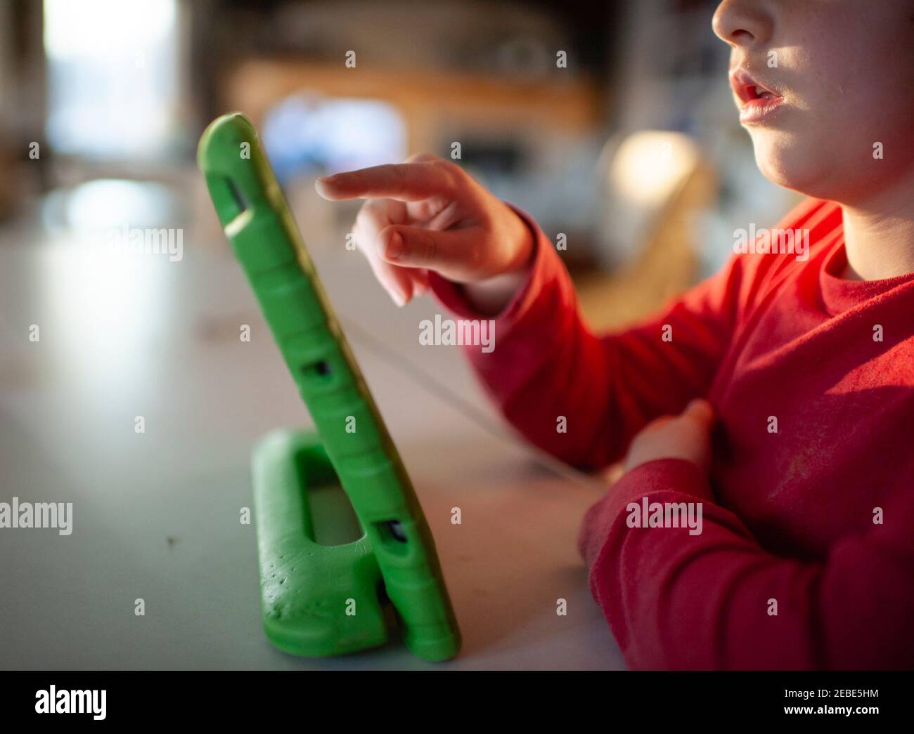 Children tablet preteen happy indoors hi-res stock photography and ...