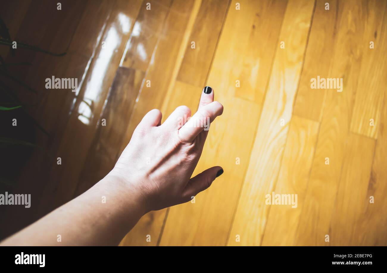 Wrist crossing arm hi-res stock photography and images - Alamy
